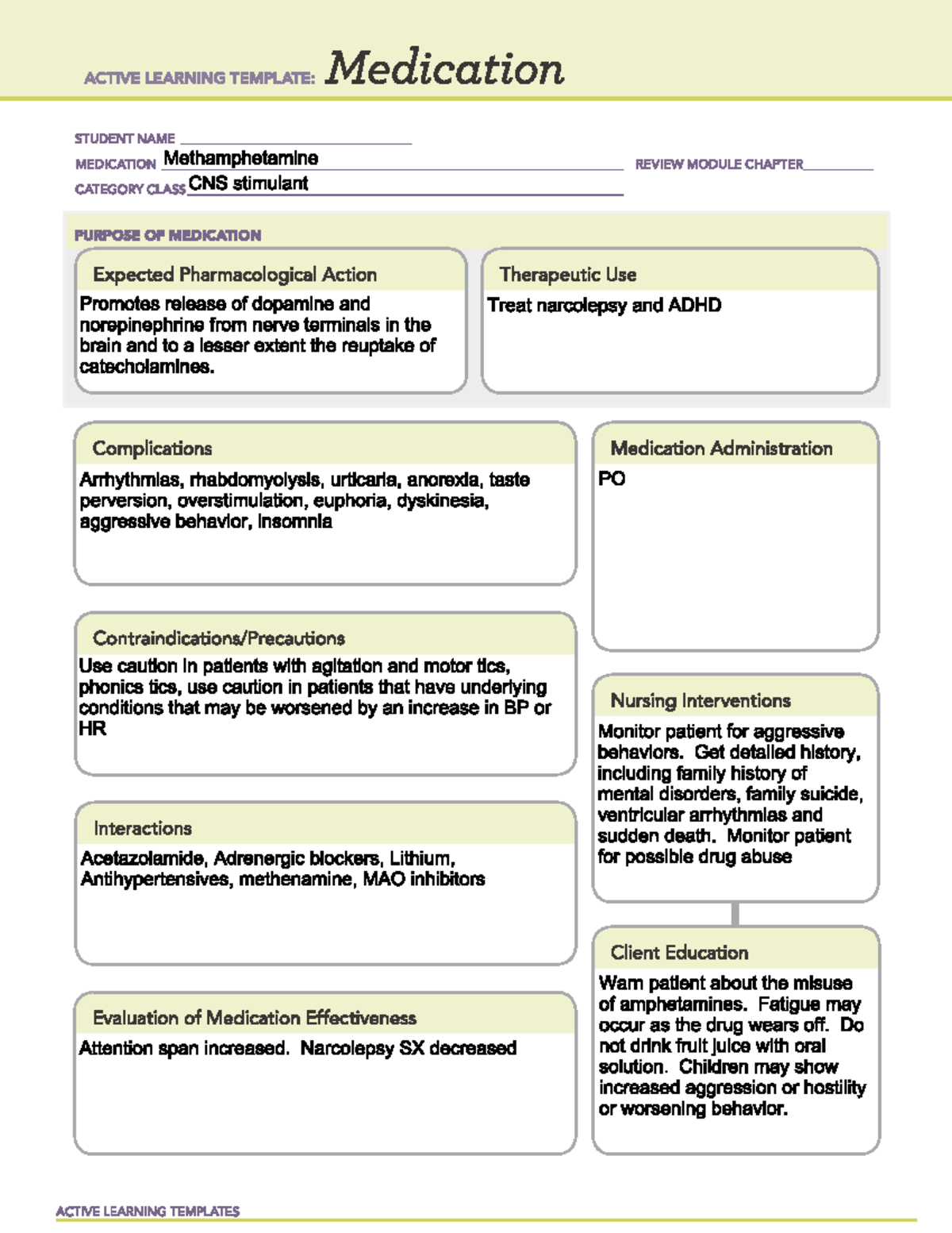 Methamphetamine - CNS stimulant lecture notes - NR-291 - Studocu