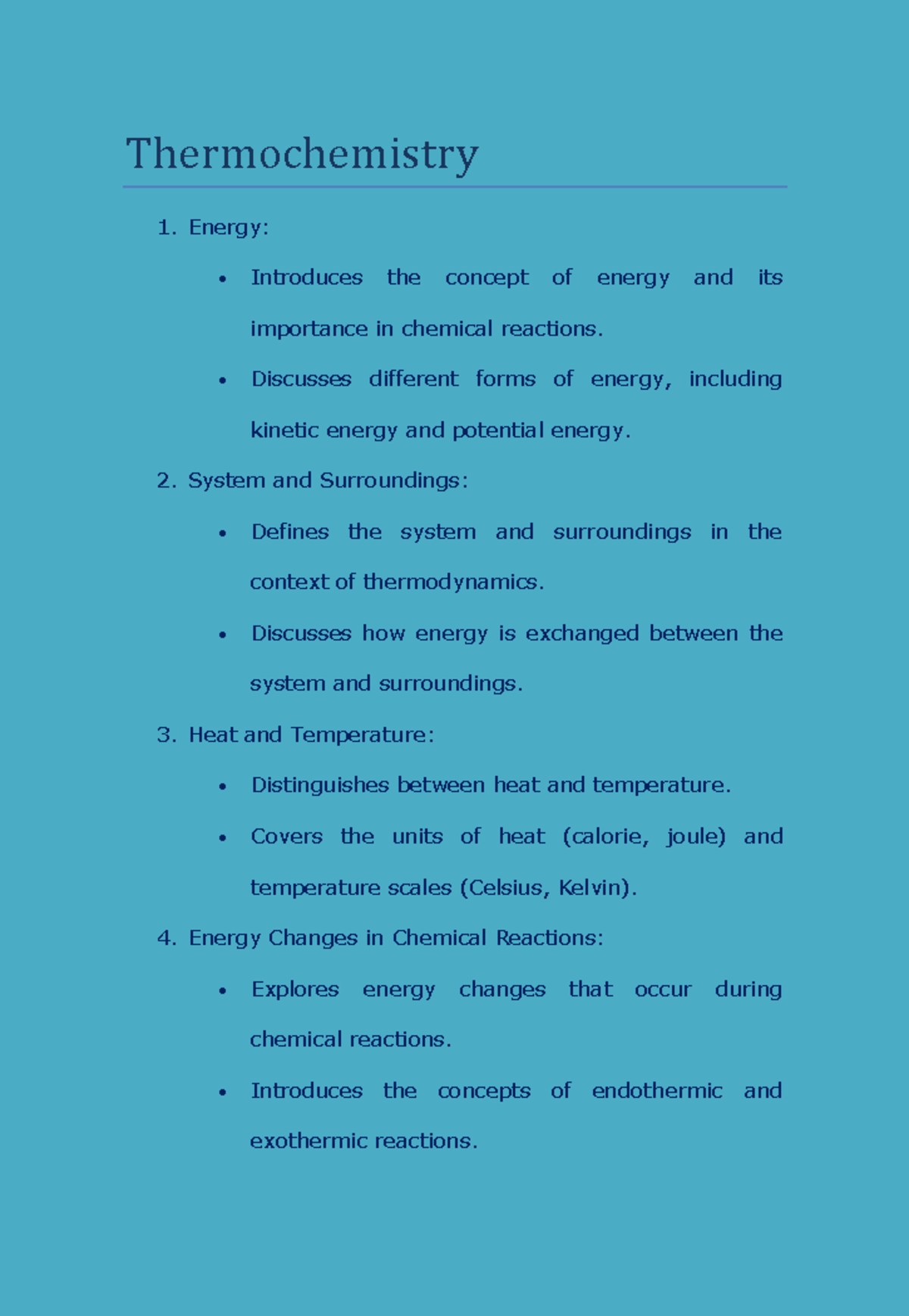 AP Chemistry-10 - AP Chemistry-10 - Thermochemistry Energy: Introduces ...