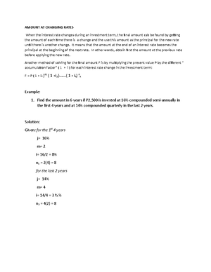 Annuity DUE - MATH IN THE MODERN WORLD - ANNUITY DUE An annuity whose ...
