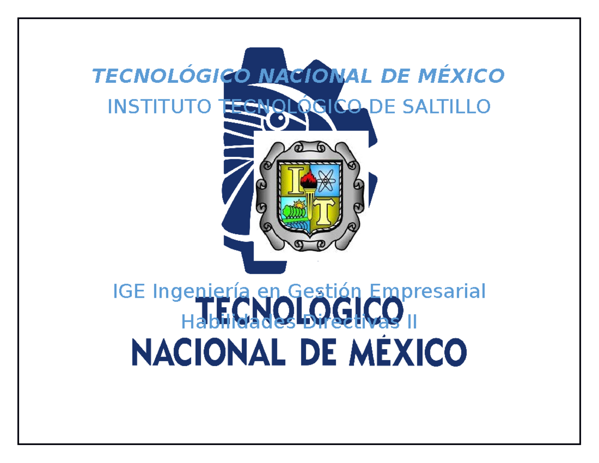 HD2 Act1U4 - rty - TECNOLÓGICO NACIONAL DE MÉXICO INSTITUTO TECNOLÓGICO ...