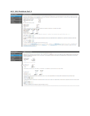 Acc 202 problem set 1 - ACC202 - Studocu