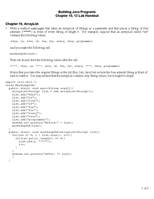 Lab2 updated copy - Lab 2 - Building Java Programs Chapter 2 Lab ...
