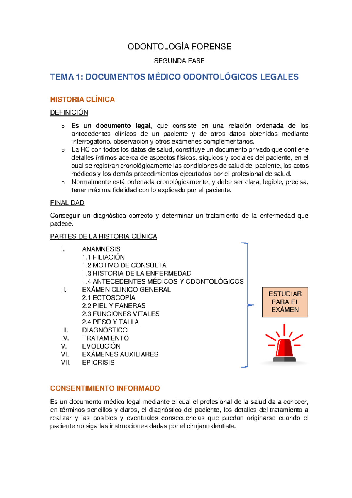 Forense Segunda FASE - ODONTOLOGÍA FORENSE SEGUNDA FASE TEMA 1 ...