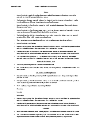 Notes - Bribery - Notes (GOT UP TO DEFENCES IN THE TEXTBOOK) The issue ...