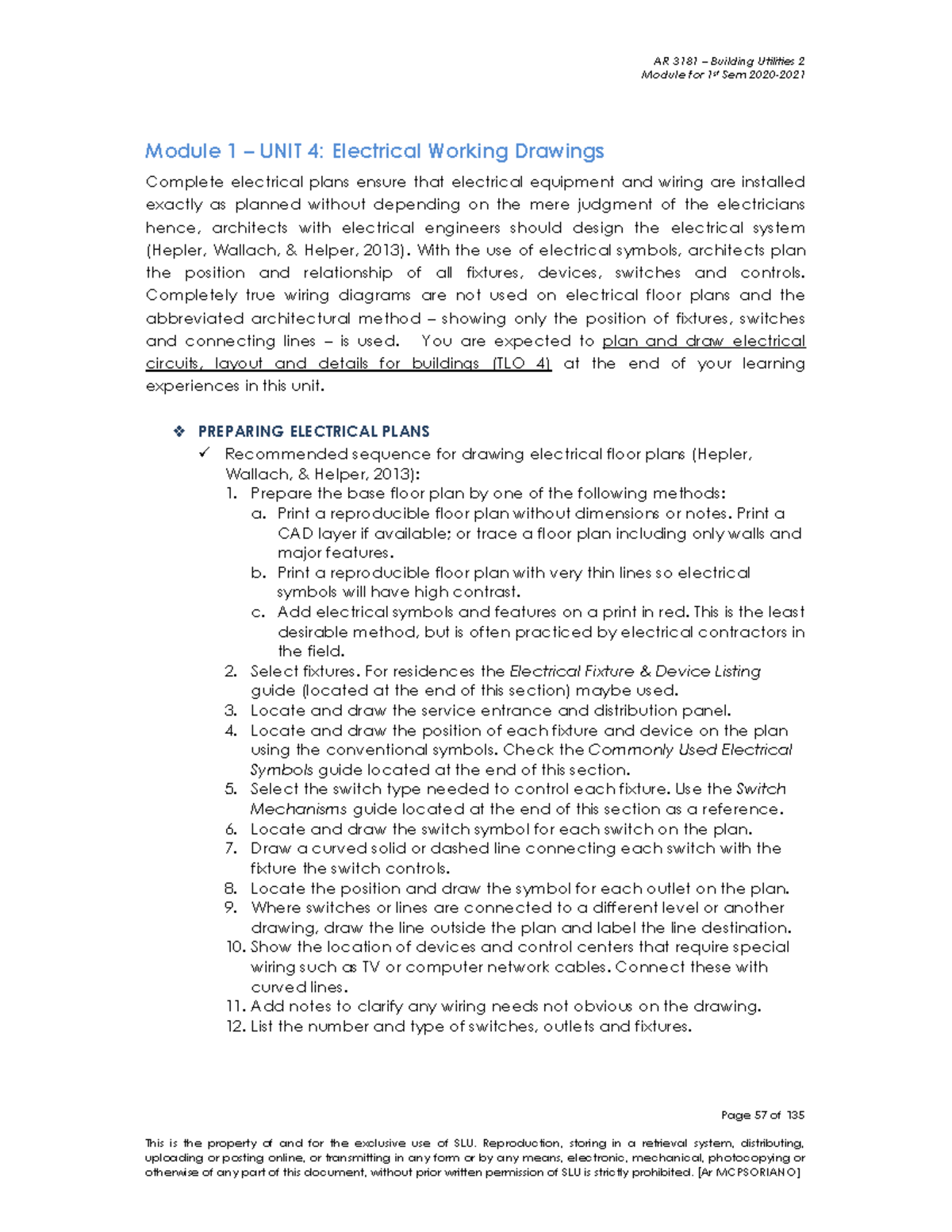 Module-1 UNIT-4 -Electrical-Working-Drawings - Module for 1st Sem 2020 ...