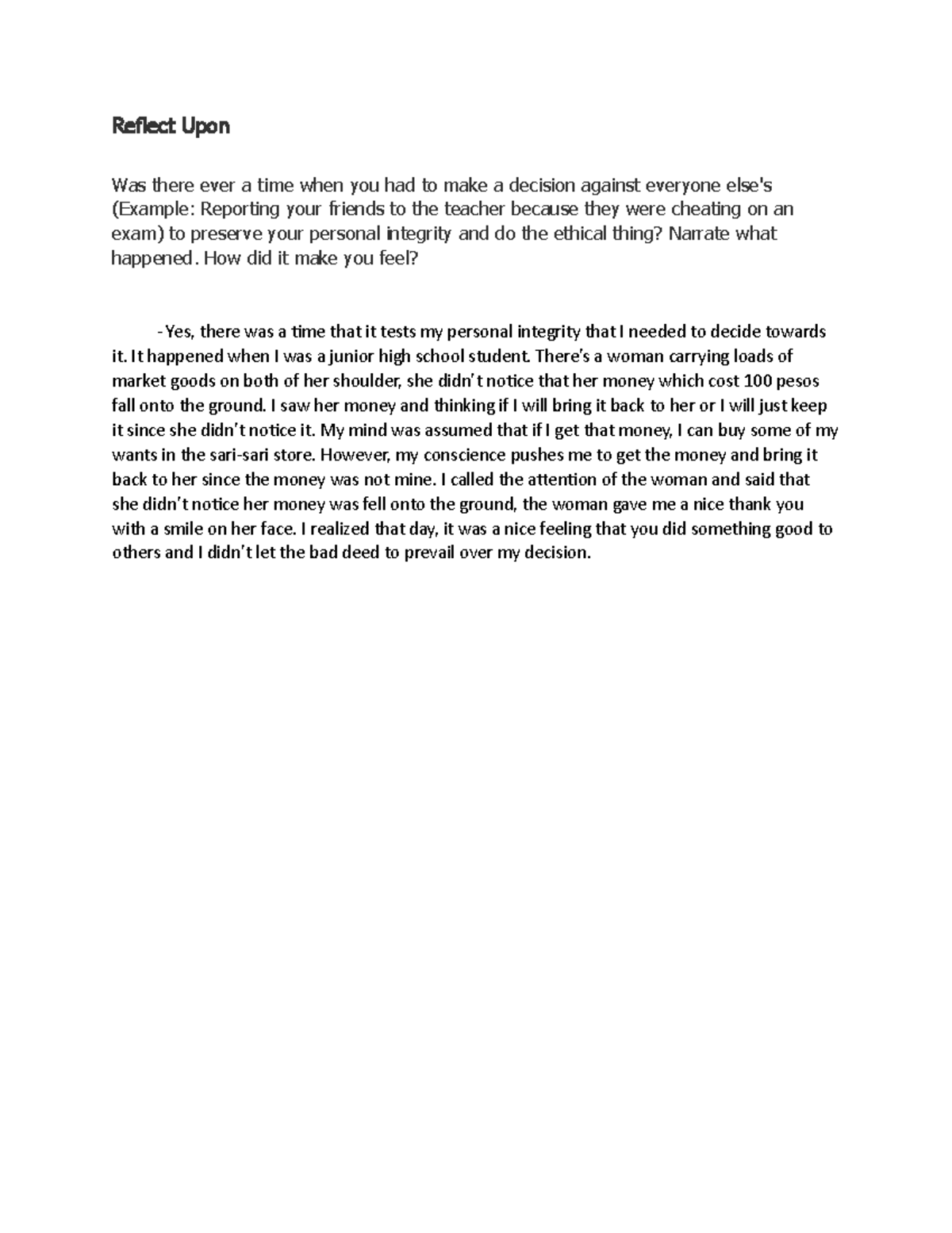 Reflect Upon for educational purposes. Lesson lesson lesson - Reflect ...