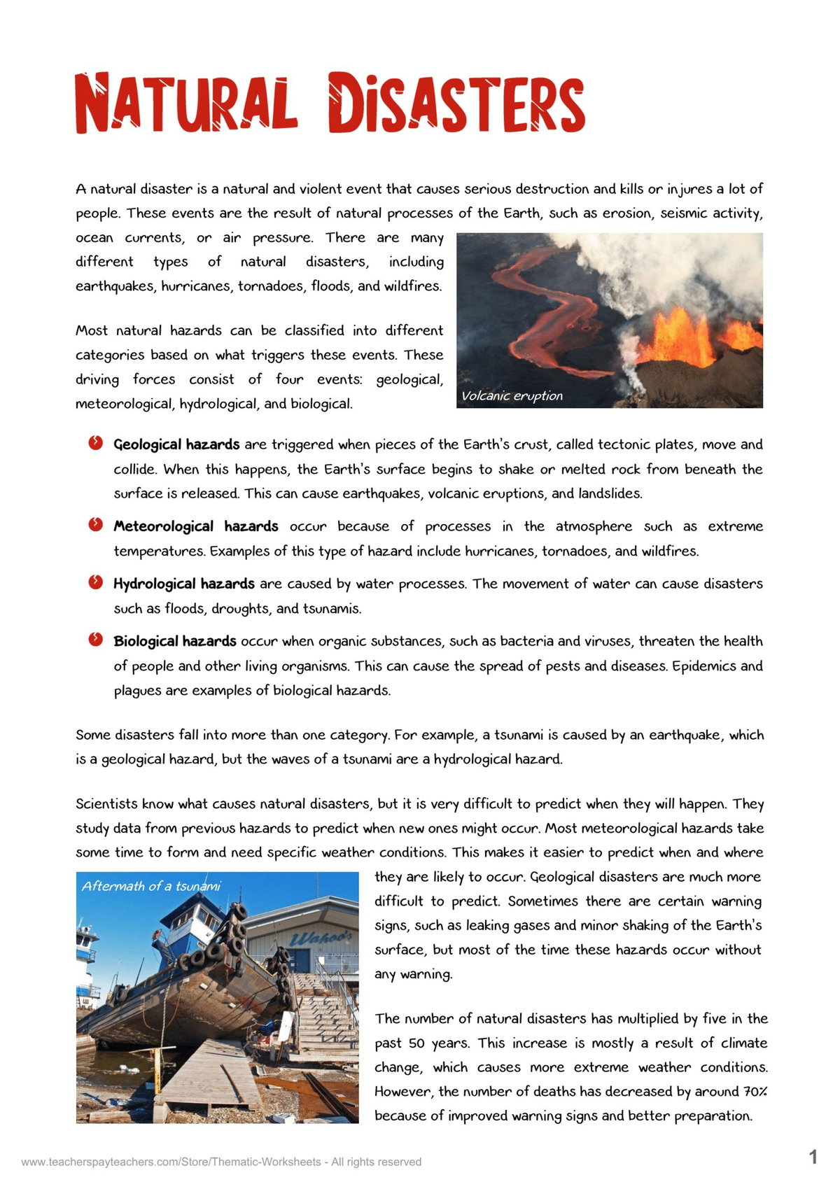 Natural Disasters - pages 1-13 - Studocu