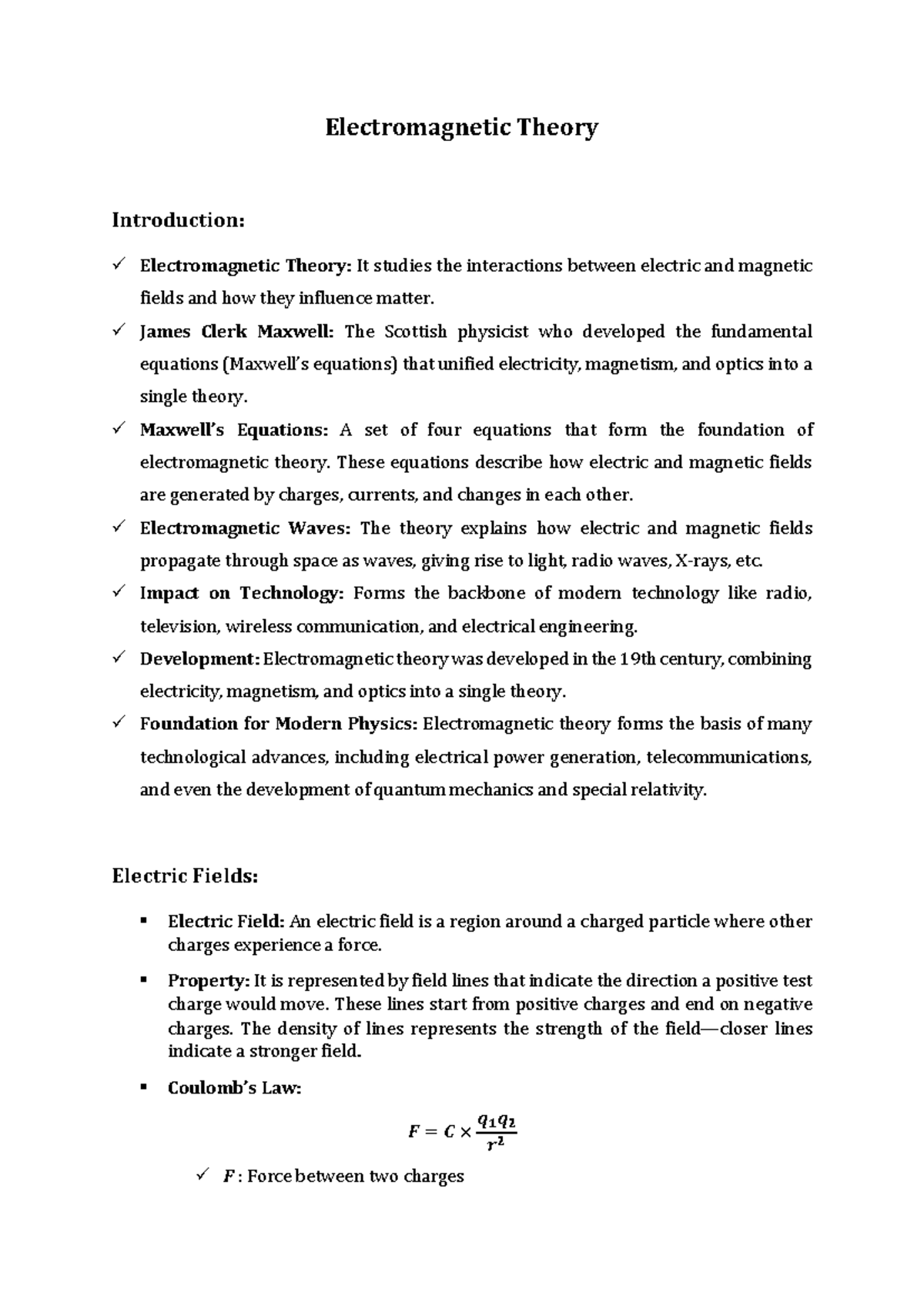 Electromagnetic Theory - Enhanced - Electromagnetic Theory Introduction: Electromagnetic Theory ...