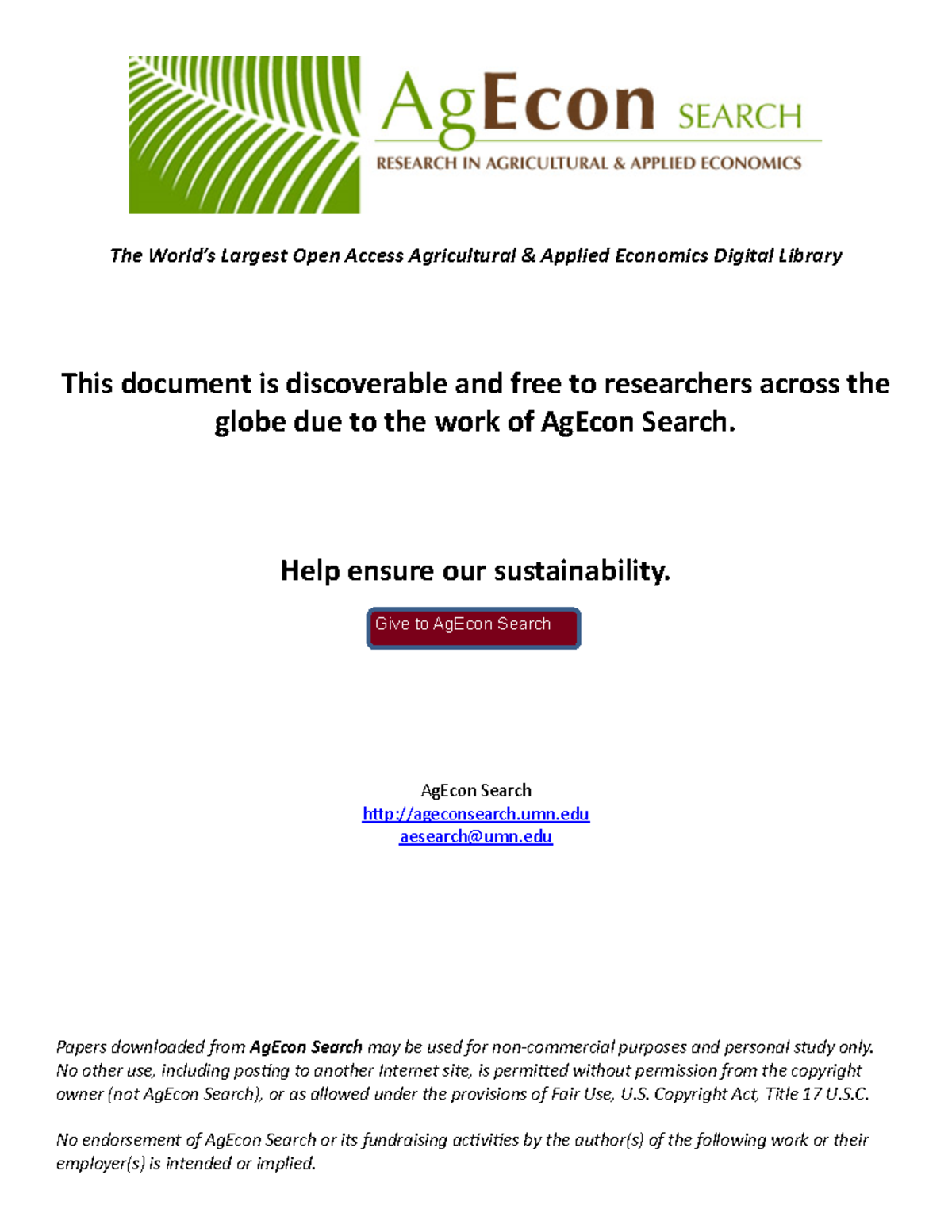 2242 - dsvfASsdgfz - Give to AgEcon Search The World’s Largest Open ...