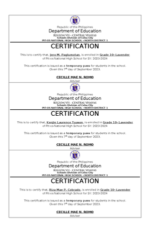 PTA Meeting-Card Day Letter to Parents - November 9, 2023 Mga Tinahod ...