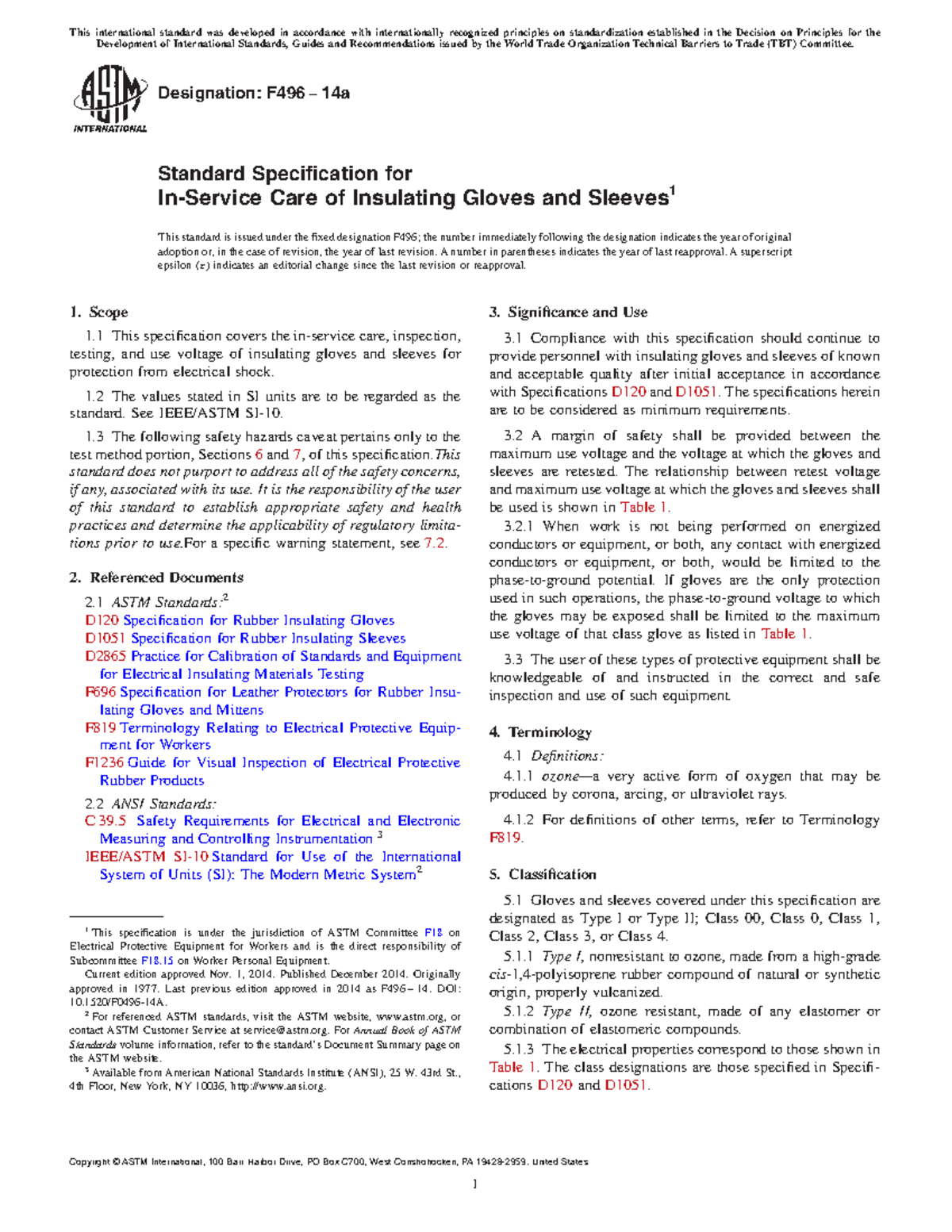 Norma ASTM F496 - equipos de medicion - Designation: F496 − 14a ...