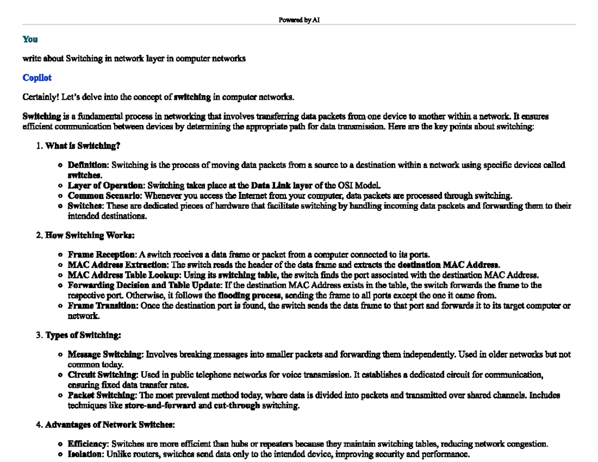 Unit 2 CN - bbhji - Computer Science SL - Studocu