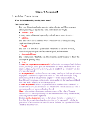 Ch 2 Assignment - Assignment: Chapter 02 Using Financial Statements and ...