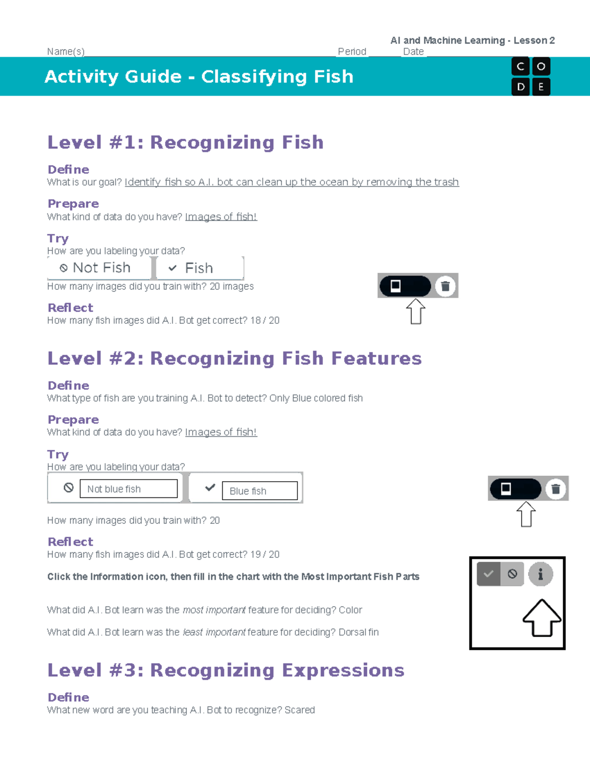 U7L02 - Activity Guide - Classifying Fish - AI and Machine Learning ...