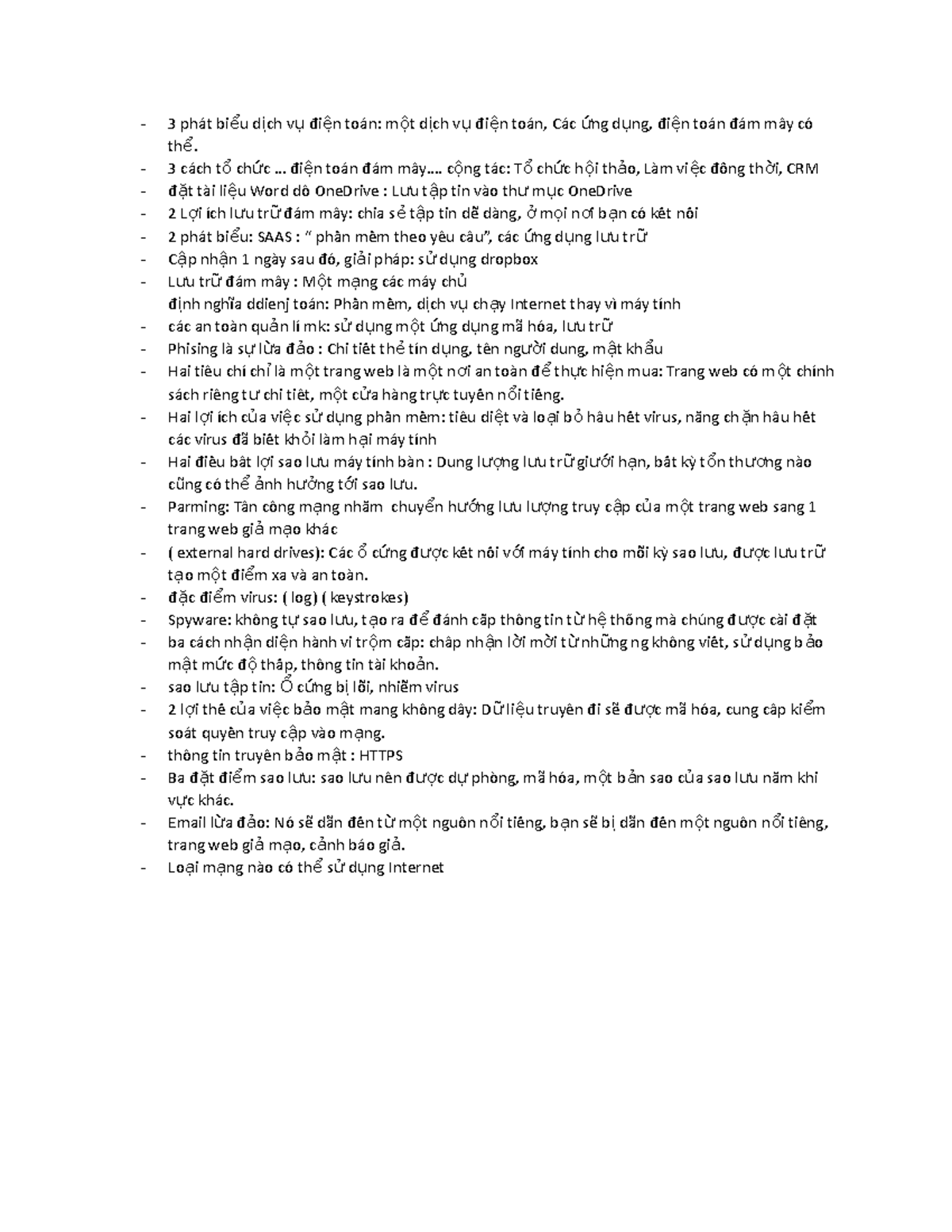 3 phát biểu dịch vụ điện toán - 3 phát bi ểu d ch v ị ụ đi ện toán: m ột d ch v ị ụ đi ện toán ...