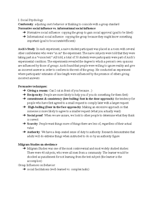 Ch 9 - Thinking and Language Outline - PSYC 101 Ch 9: Thinking and Language Thinking Cognition ...