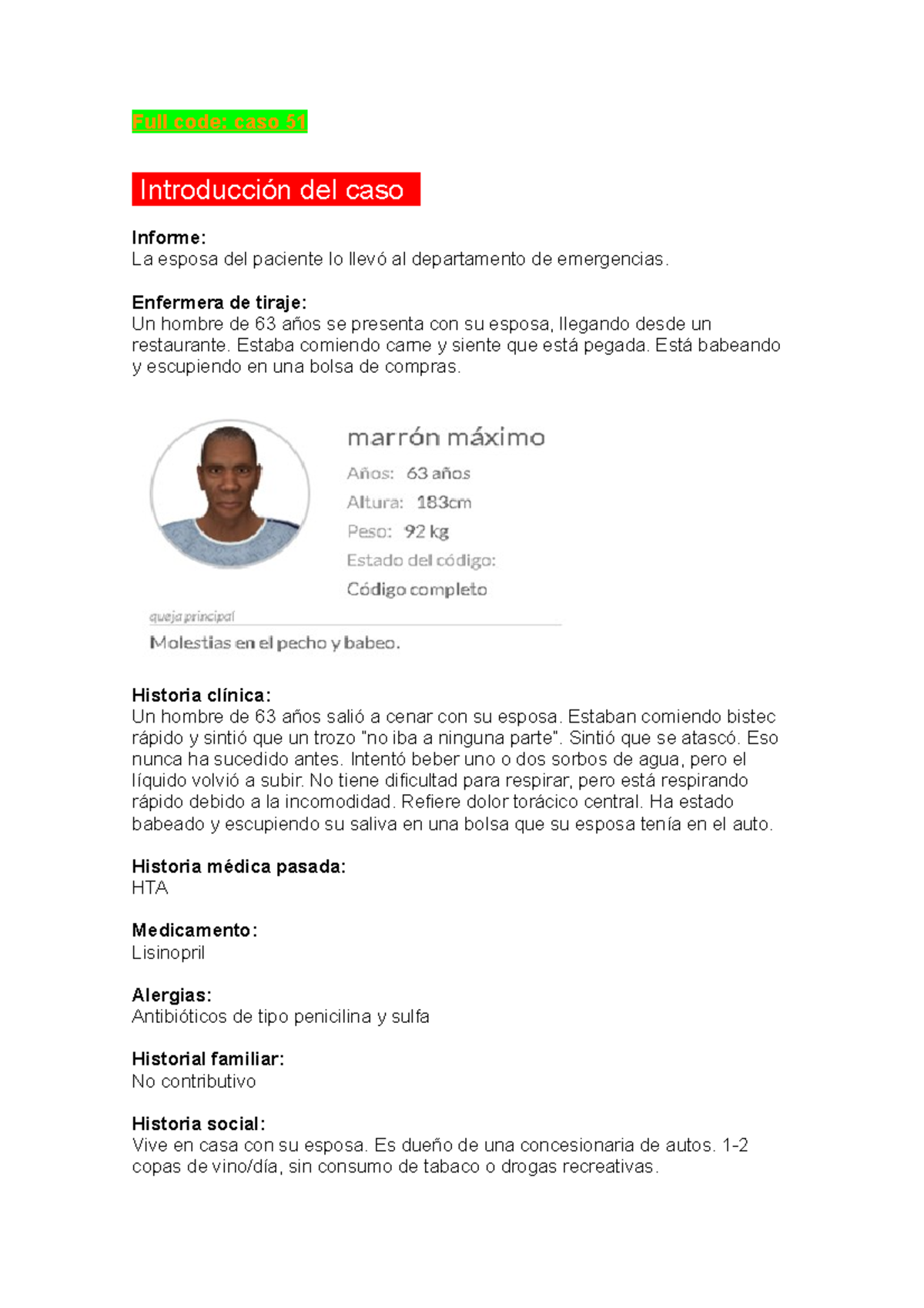 Full code caso 51docx - Una pequeña de guía/ayuda del caso 51 de full ...