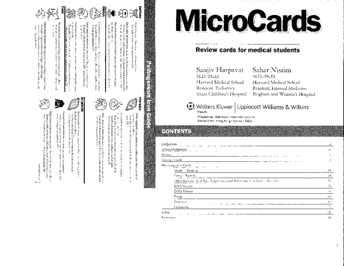 Microbiologia- Micro cards - Microbiología - Studocu