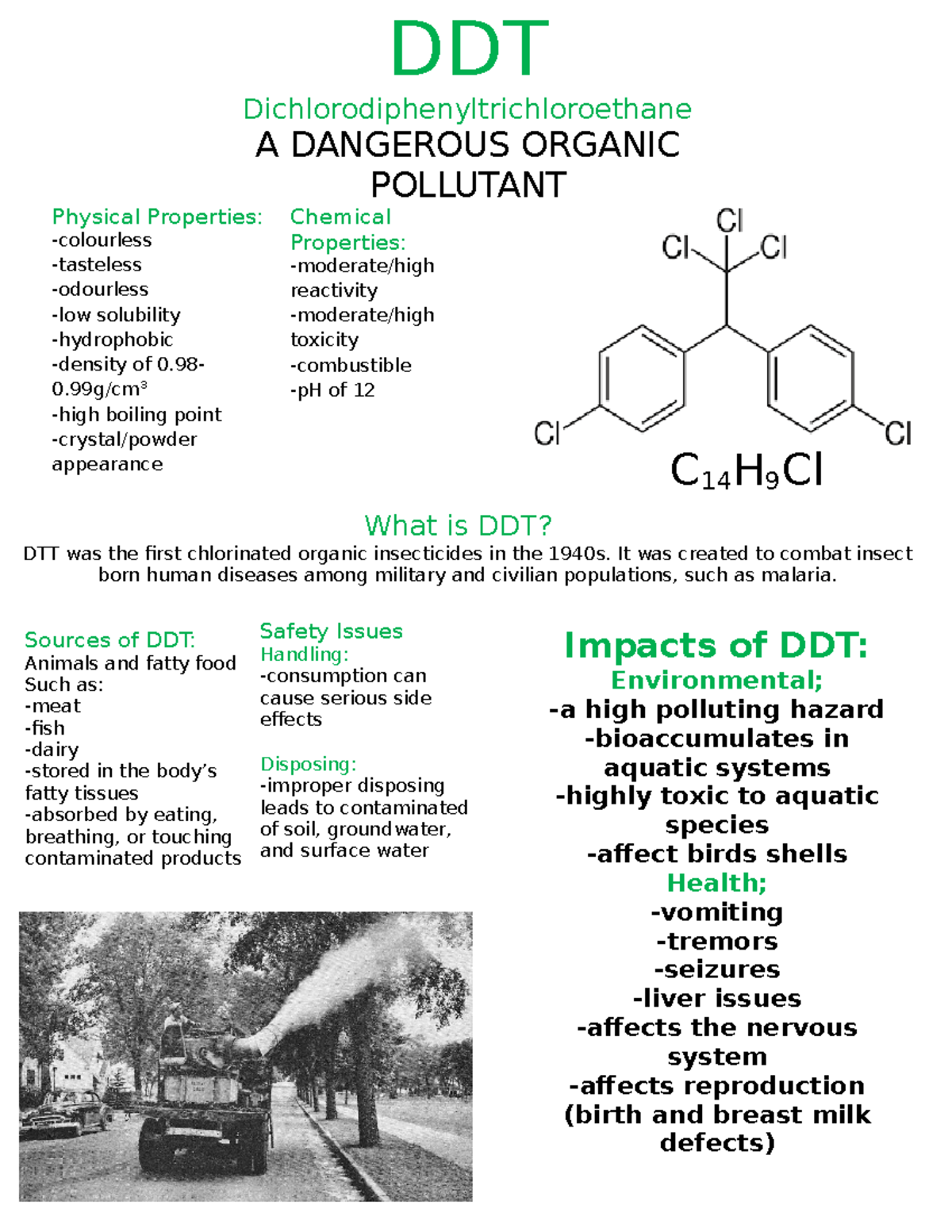 Allison+ddt+poster+(1) - DDT Dichlorodiphenyltrichloroethane A DANGEROUS ORGANIC POLLUTANT ...
