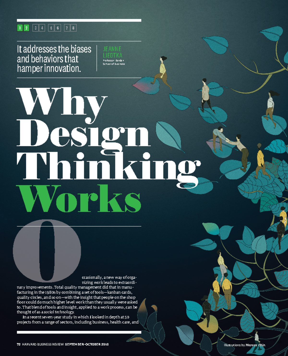 Why Design Thinking Works - O ####### 1 2 3 4 5 6 7 8 It addresses the ...
