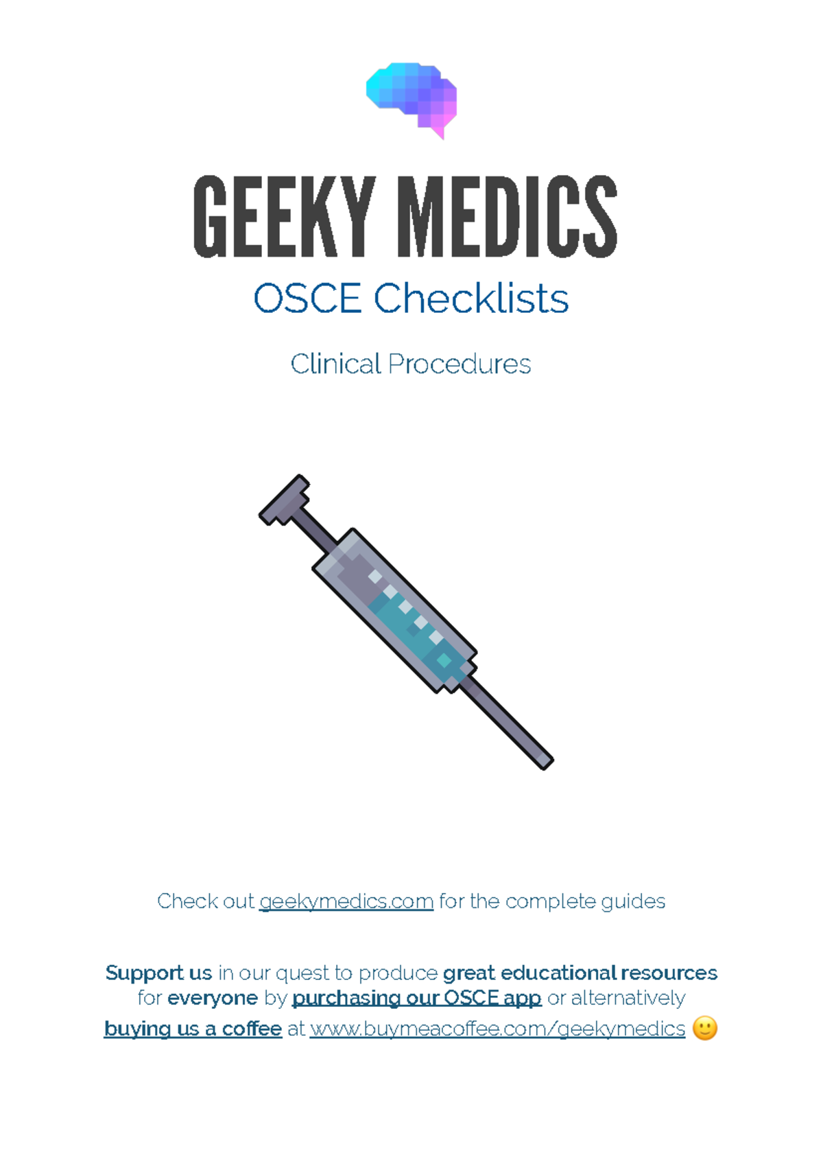 clinical-procedures-osce-checklists-geeky-medics-osce-checklists
