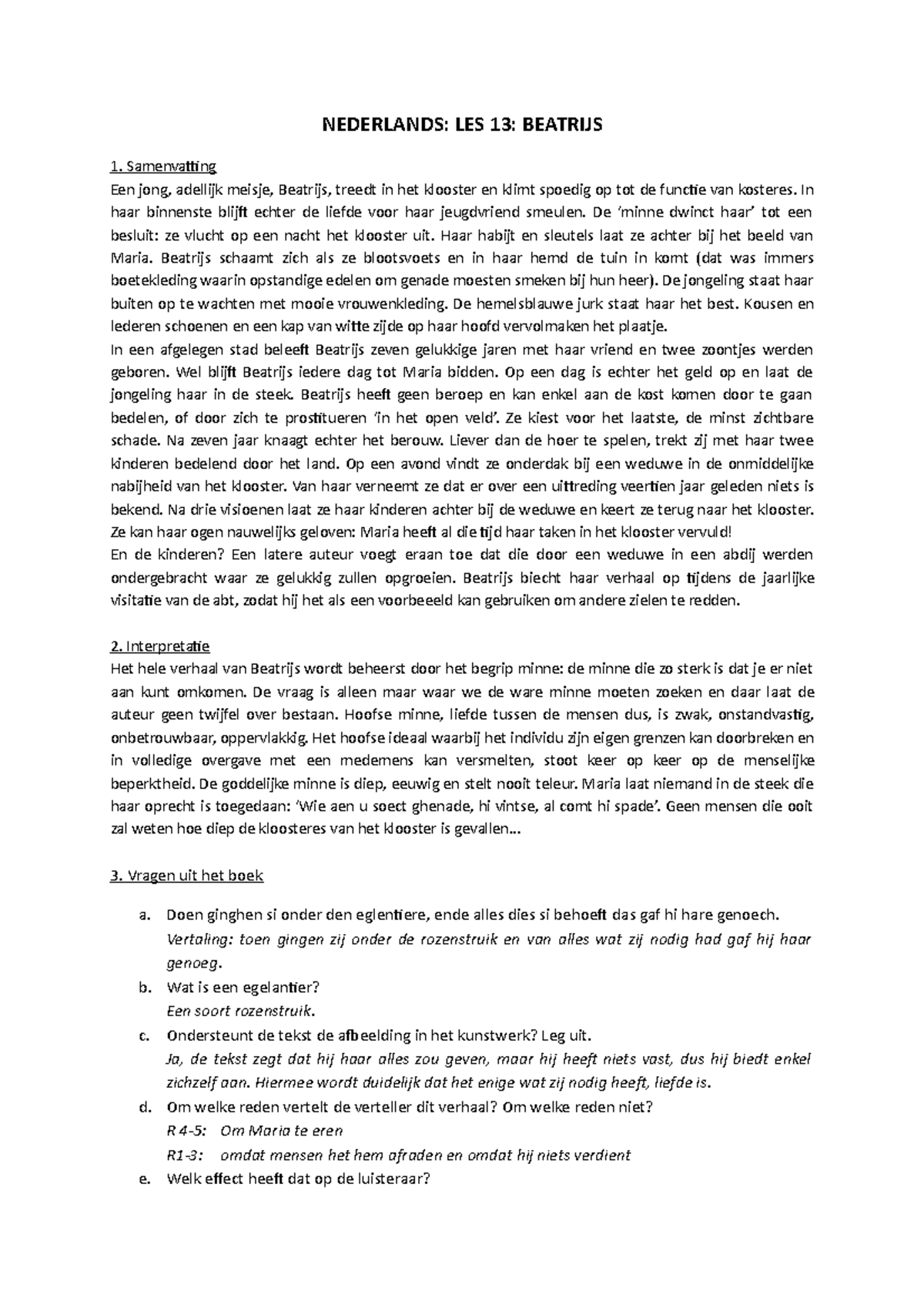 Les 13 beatrijs - Samenvatting boek Frappant. Sint-Romboutscollege ...