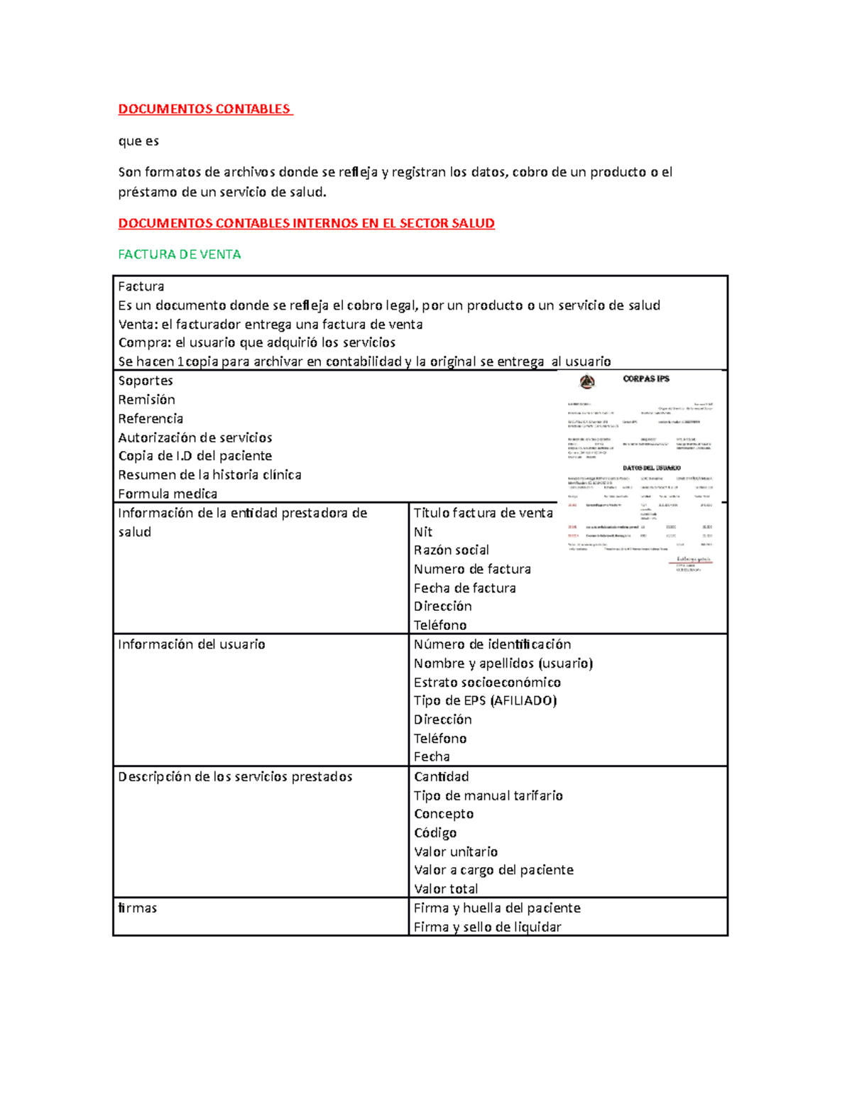 Infografia Factura - DOCUMENTOS CONTABLES que es Son formatos de ...