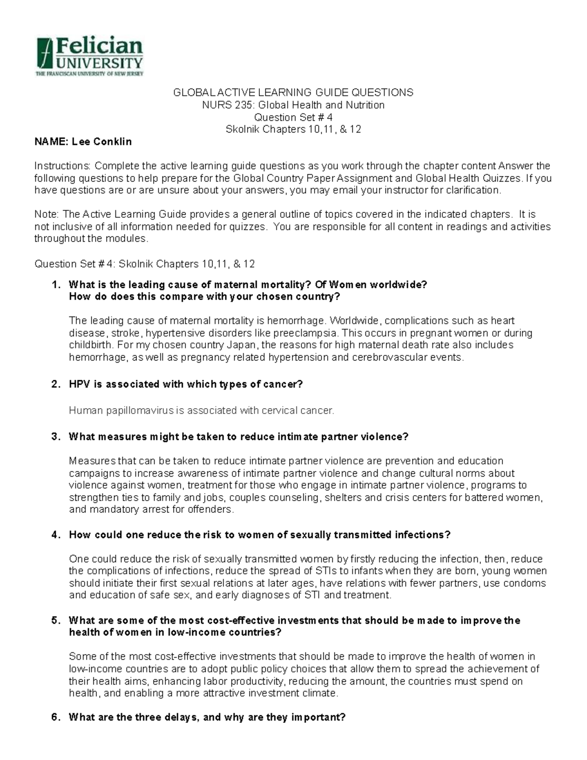 Global ALG #4 - Active Learning Guide - GLOBAL ACTIVE LEARNING GUIDE ...