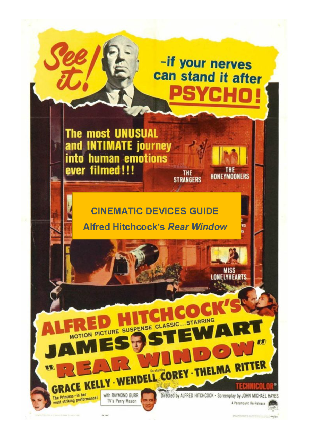 REAR Window - Lecture notes 1 - CINEMATIC DEVICES GUIDE Alfred ...