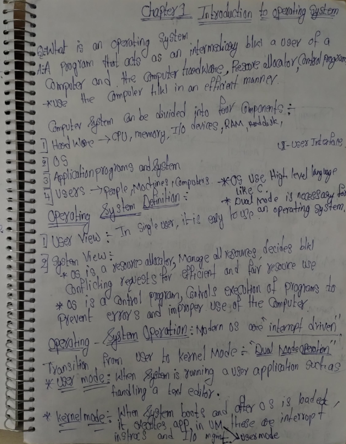 Handwritten notes unit 1 - Operating system - Studocu Handwritten notes unit 1 - Operating system - Studocu