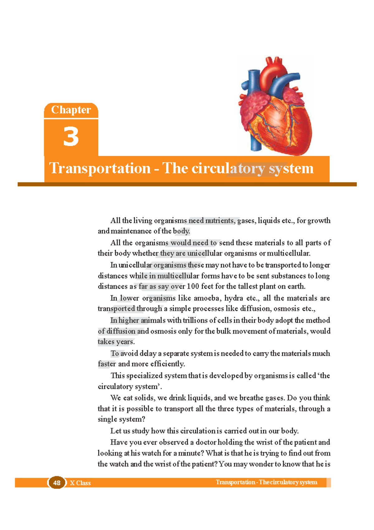 10th Class-TS-EM-Biology-3-Transportation – The Circulatory System - 48 ...