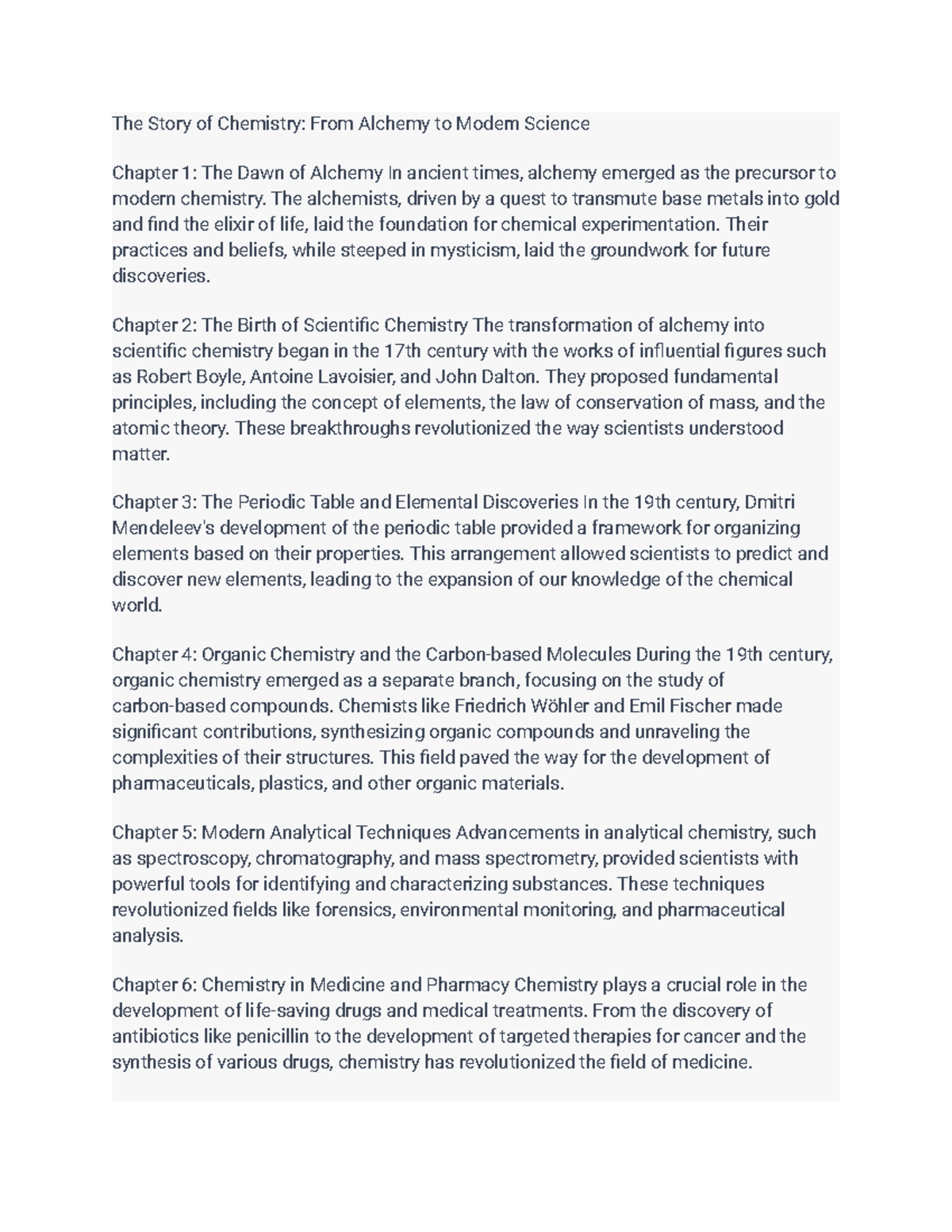 The Story of Chemistry - The alchemists, driven by a quest to transmute ...