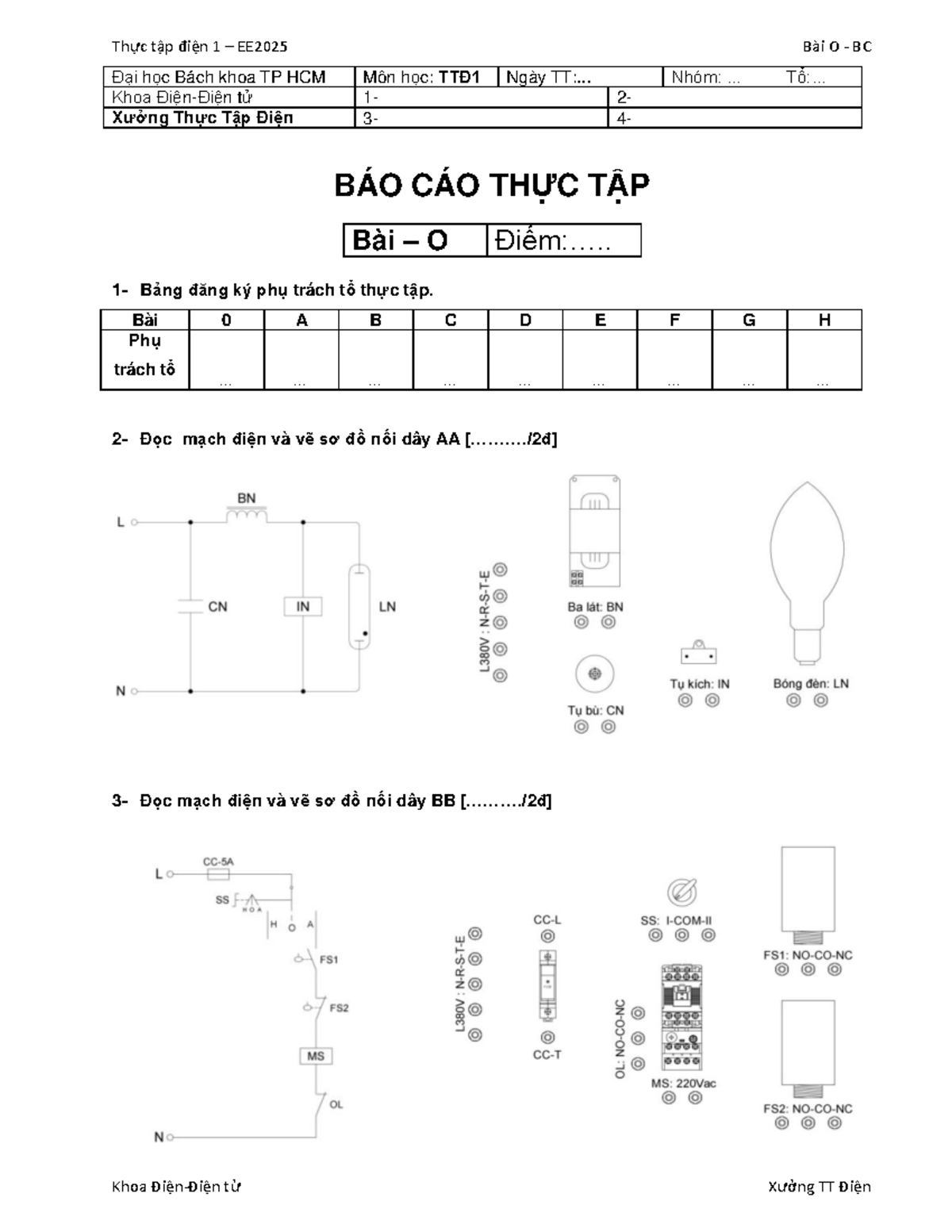 MẪU BÁO CÁO EE2025 - báo cáo thực tập điện trường đại học bách khoa thành phố Hồ Chí Minh dành ...