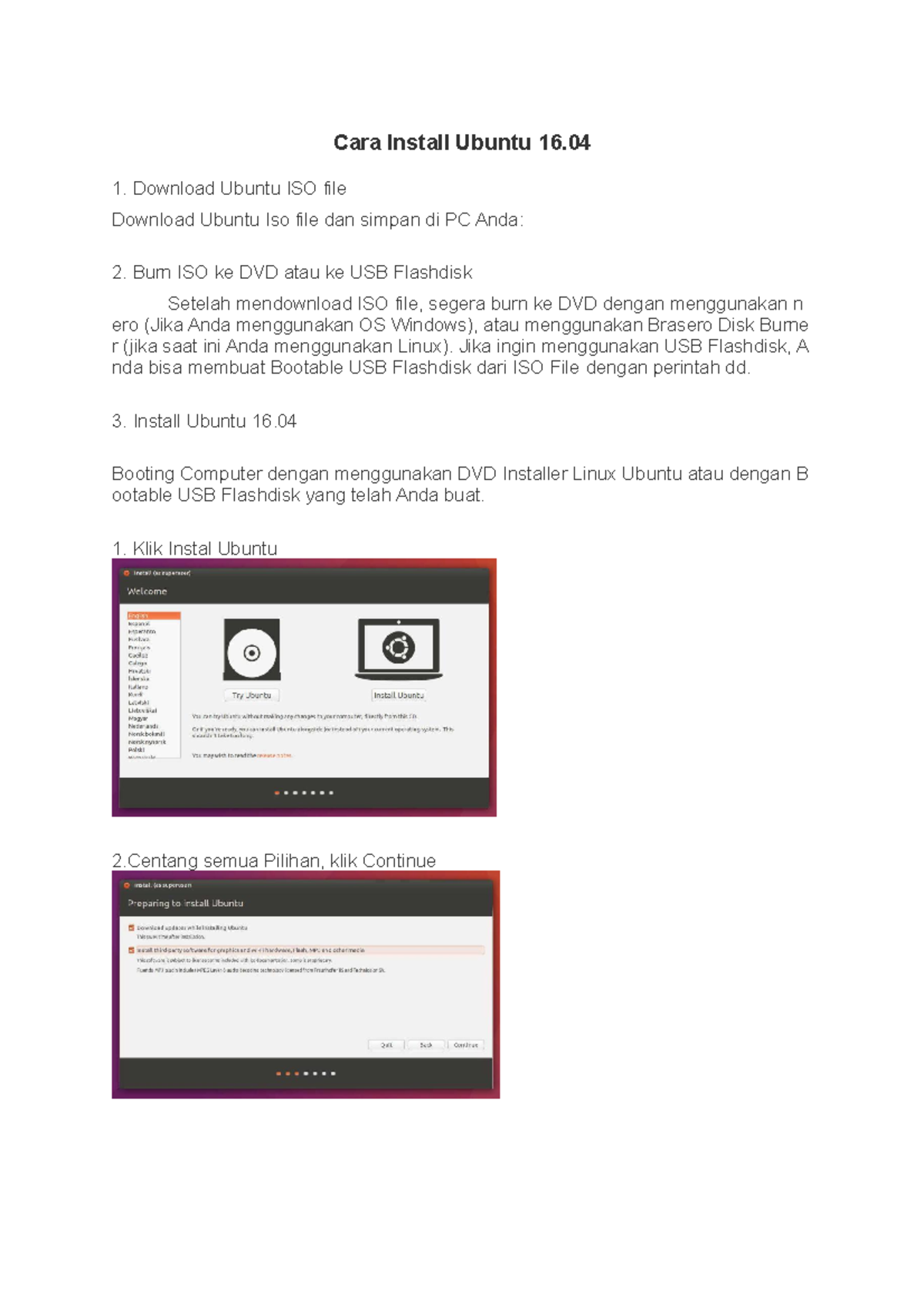 191113023 Tugas Komdas - Cara Install Ubuntu 16. Download Ubuntu ISO ...