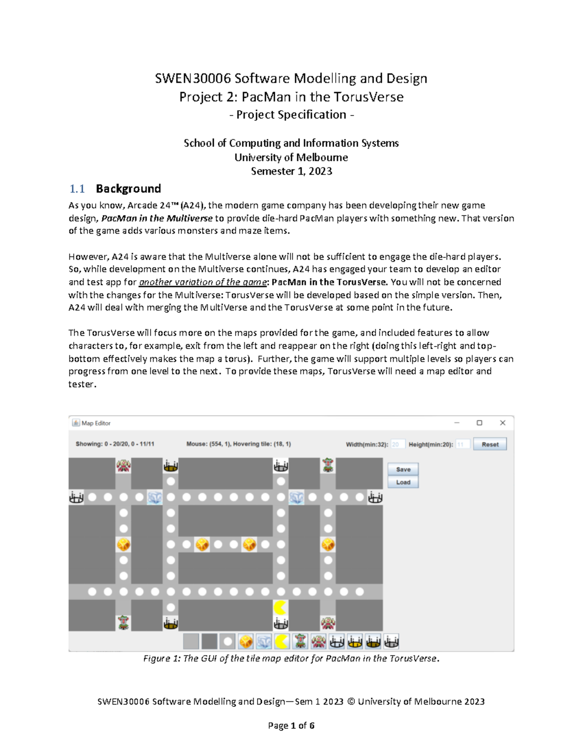 SWEN30006 23S1 Project 2 spec - SWEN30006 Software Modelling and Design—Sem 1 2023 © University ...