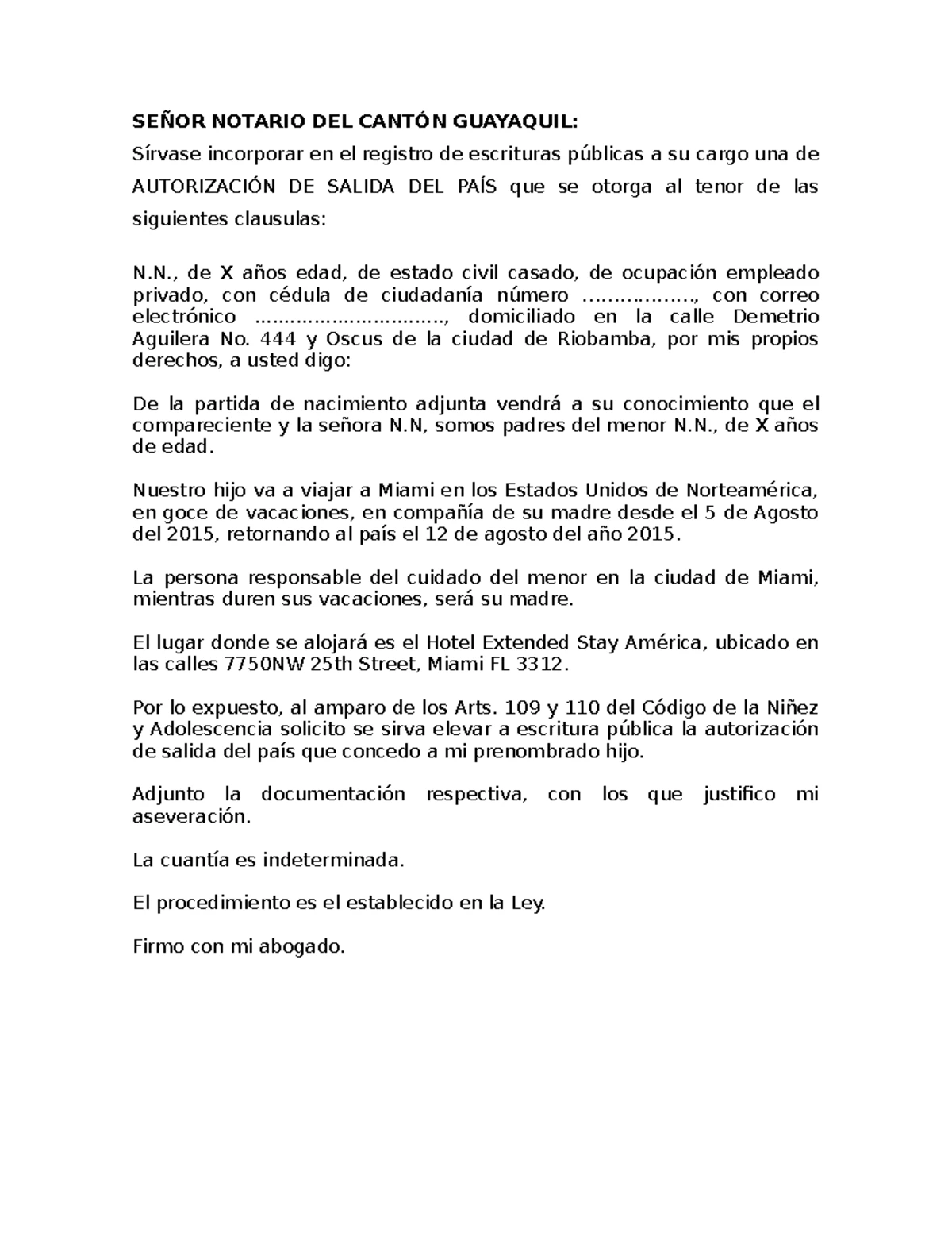 Modelo DE Demanda DE Particion NO Voluntaria - MODELO DE DEMANDA DE ...