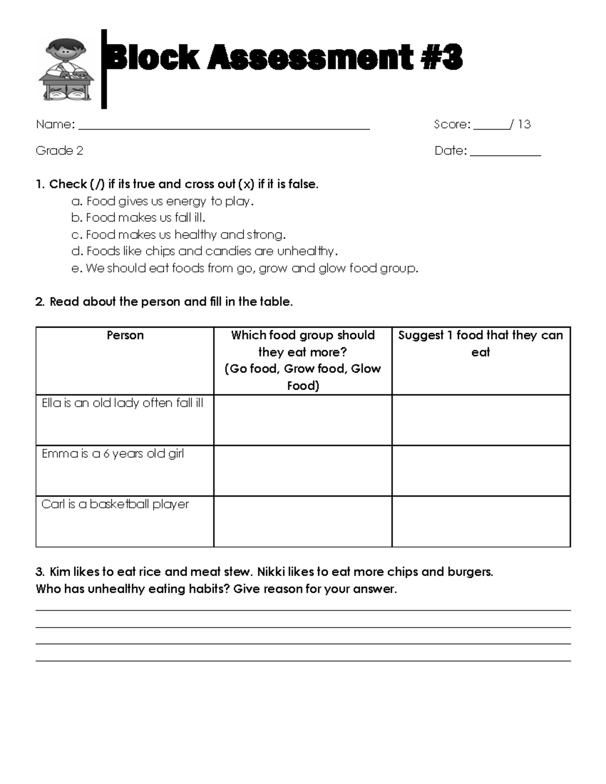 BA-3 - asdsd - Block Assessment Name ...