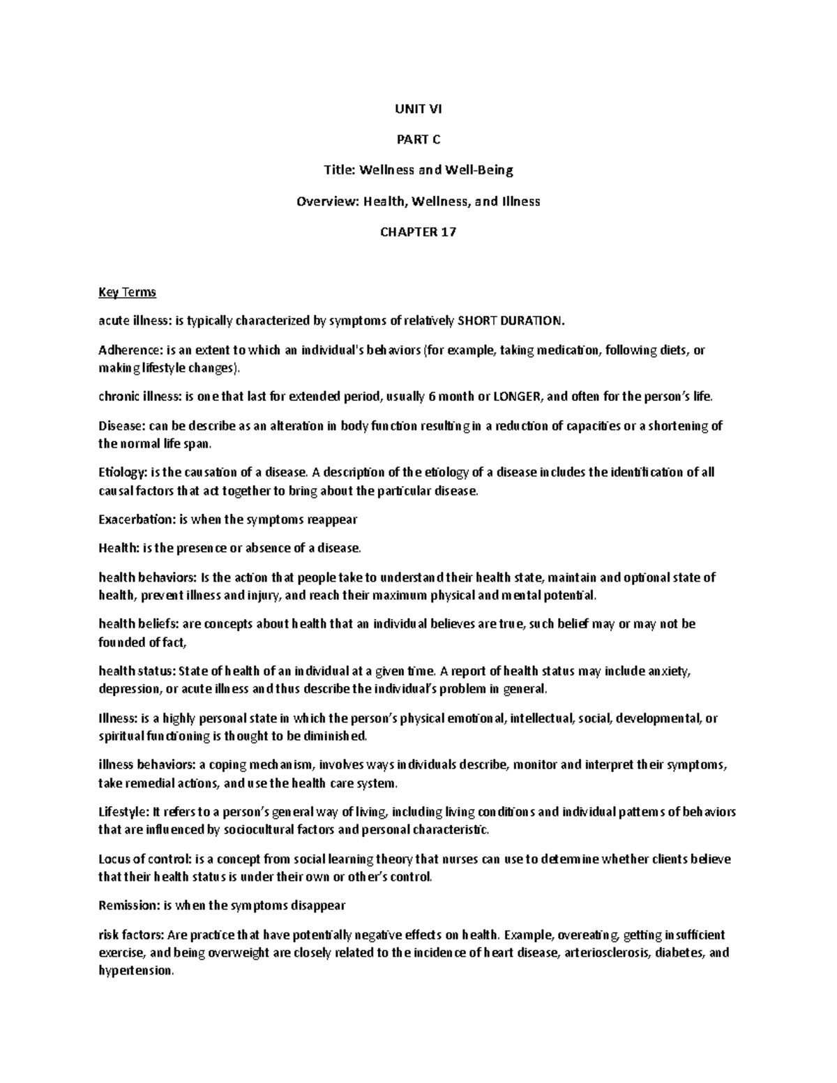 (week 7) UNIT 6C - Week 7 UNIT 6C study notes - UNIT VI PART C Title ...