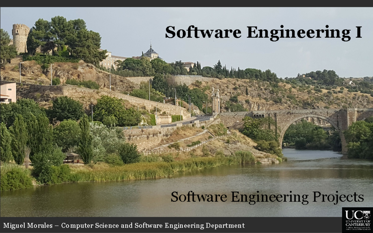 L19 Software Engineering Projects slides - Software Engineering I ...