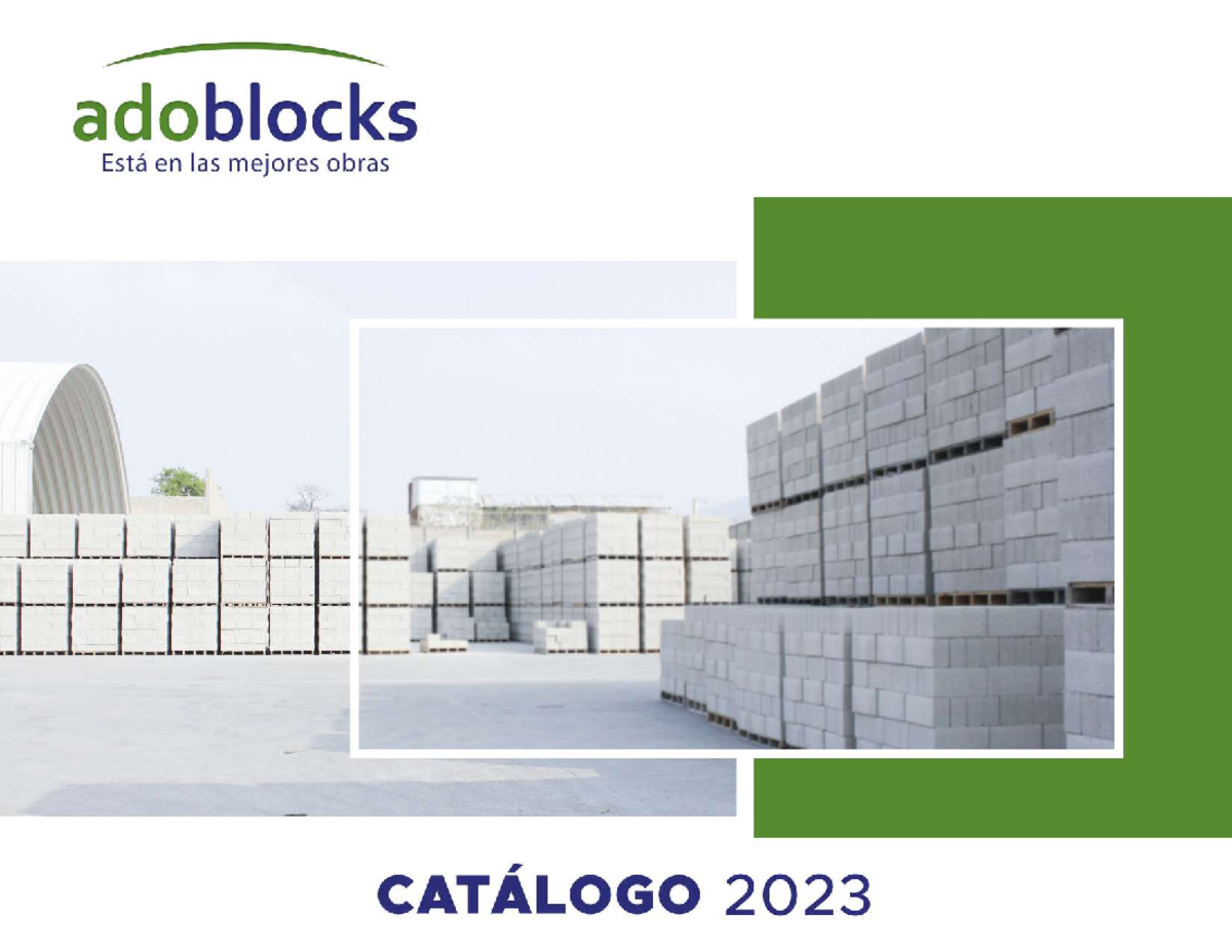 Adoblocks Catalogo - universidad y conocimiento - Studocu