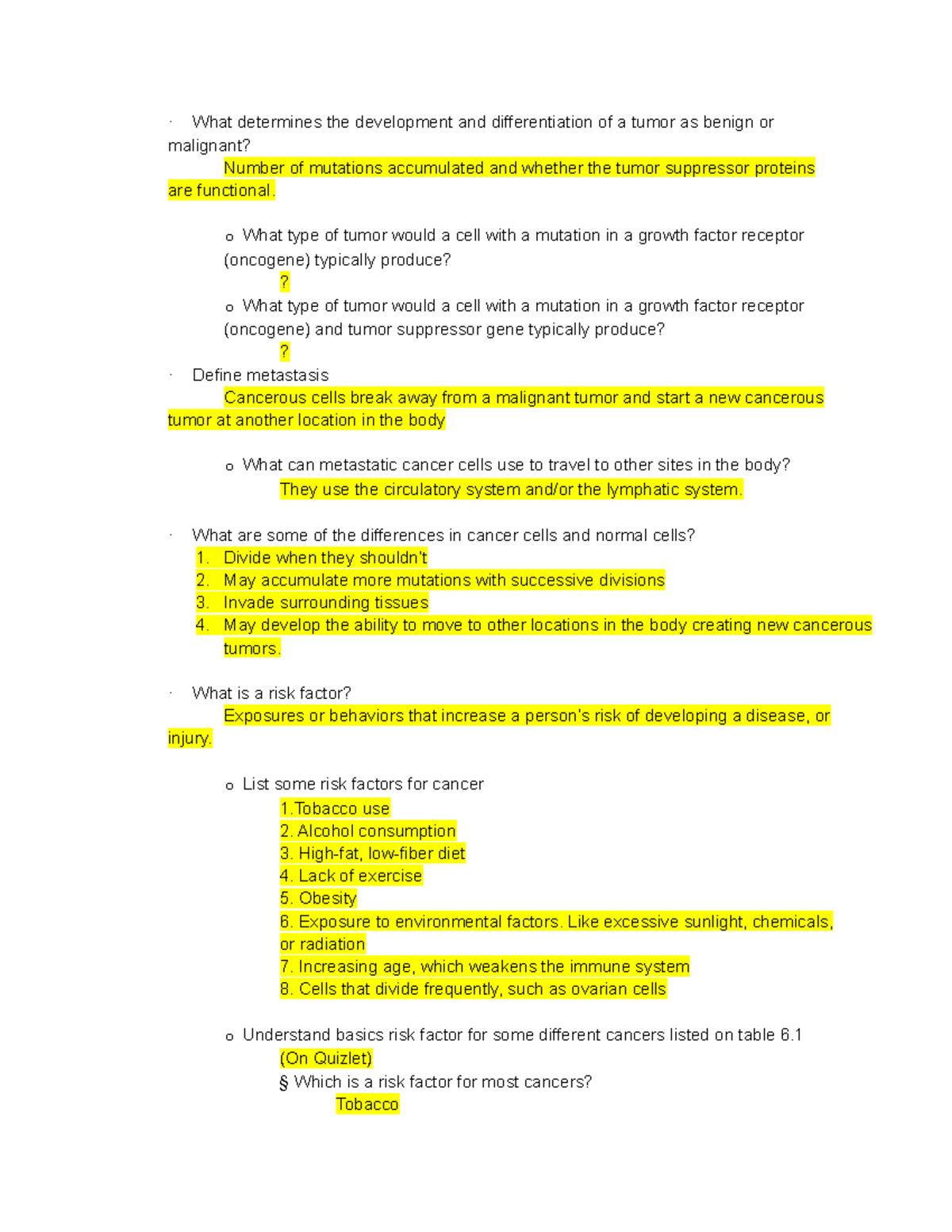 Activity sheet for DNA Synth, Cancer, Meiosis for Final Exam - · What ...