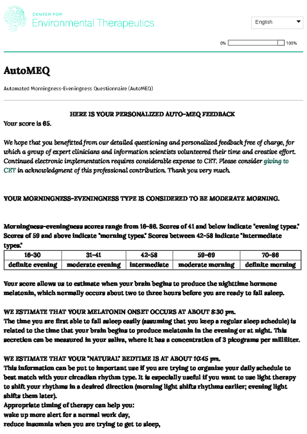 Auto MEQ post - none - 0% 100% AutoMEQ Automated Morningness ...