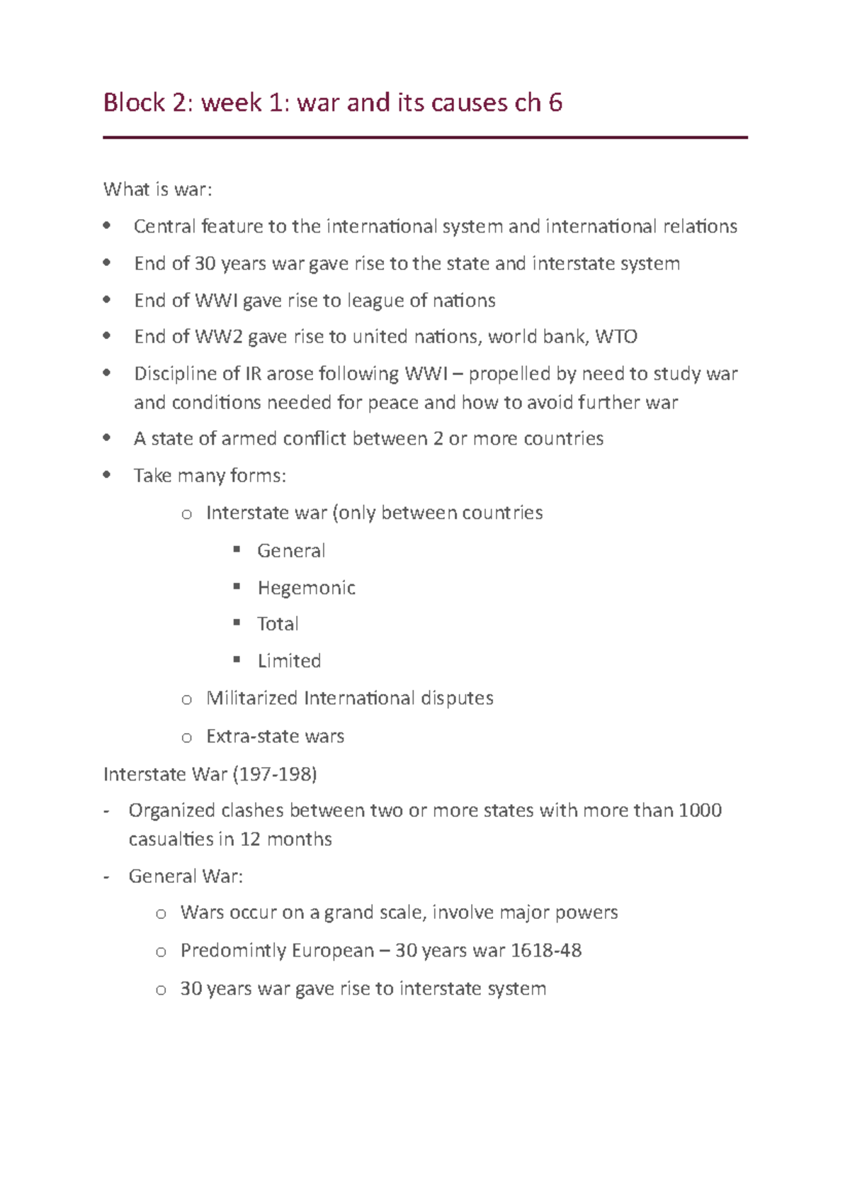Block 2 international relations introduction to the discipline - Block ...