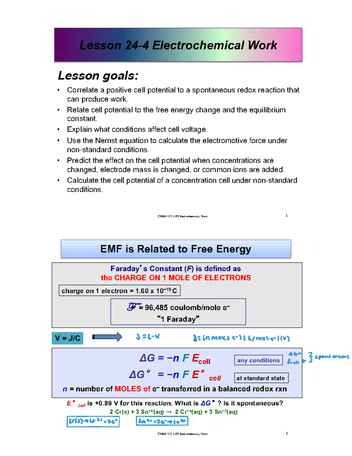 37 - Lori Stepan-CHEM112 - CHEM 112LRS Electrochemistry Work 1 Lesson ...
