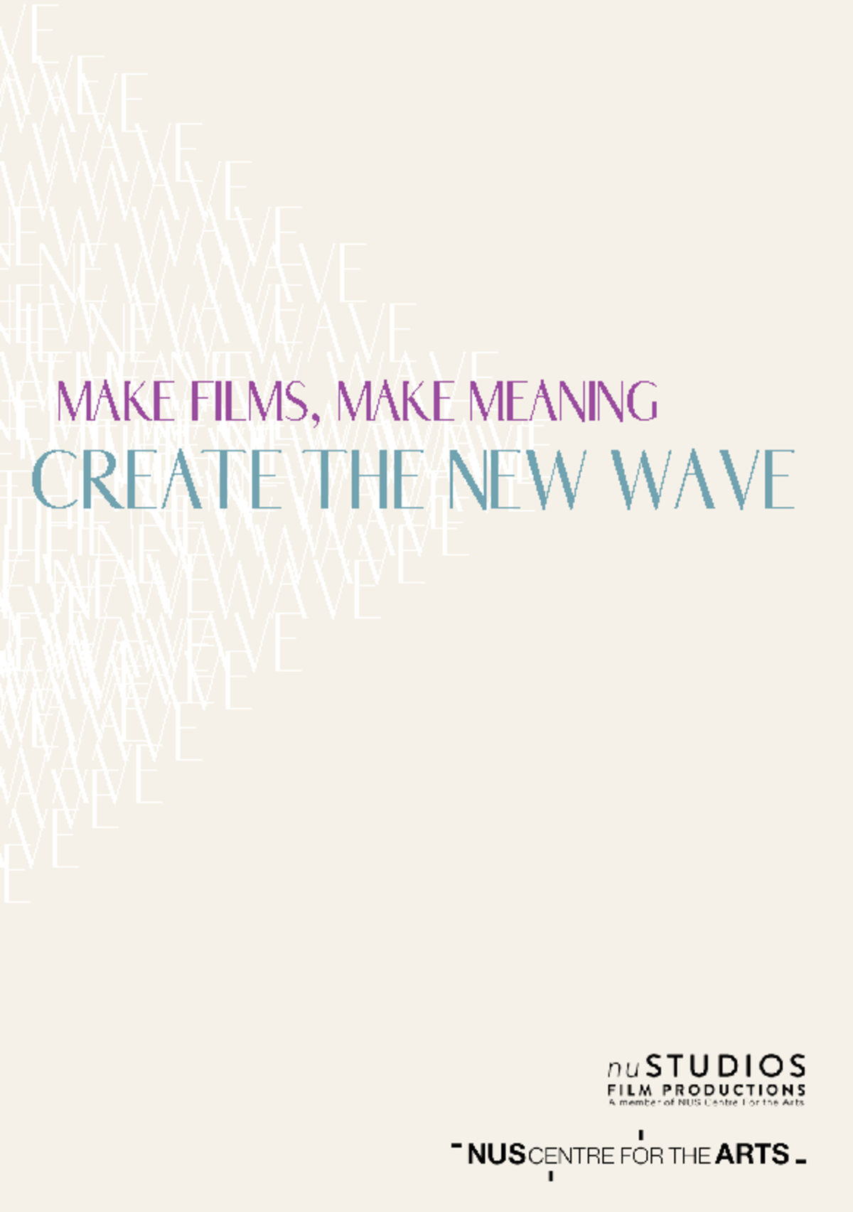 Nu Studios AY22-23 E-Booklet - NEW WAVE WAVE W WAVE W WAVE E NEW WAVE NEW WAVE HE NEW WAVE W ...