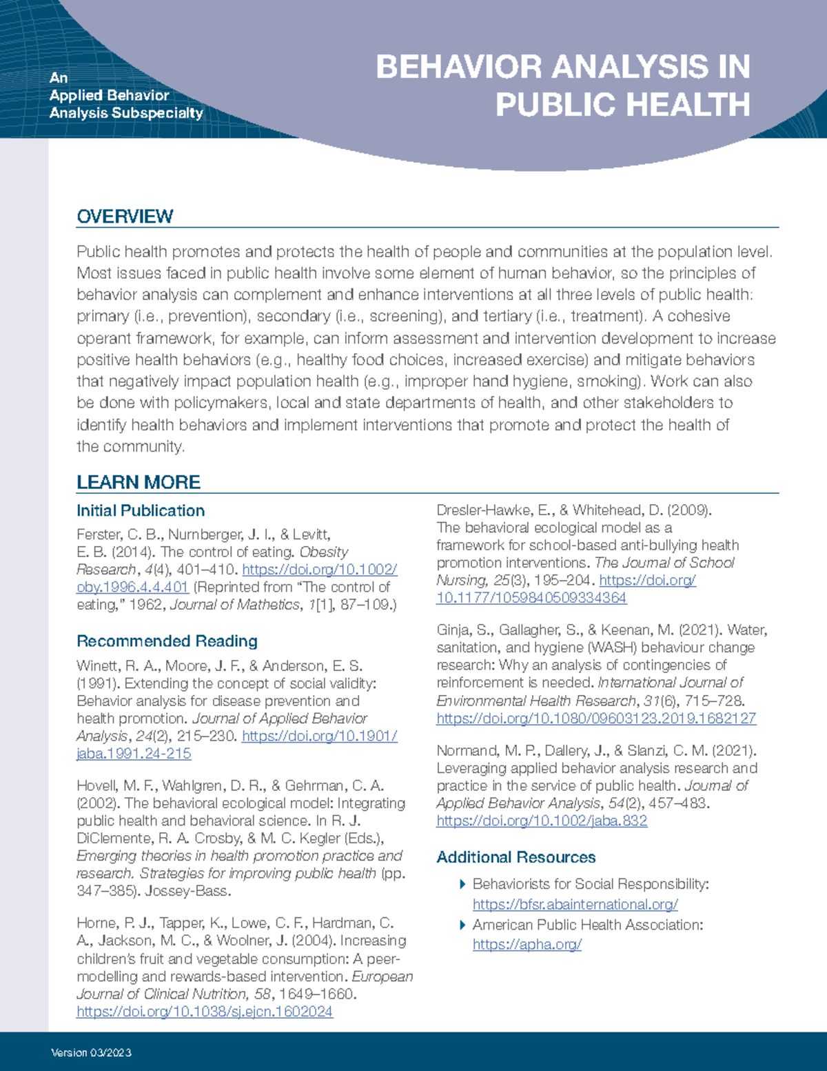 Behavior-Analysis-in-Public-Health-Fact-Sheet 230328-a - An Applied ...