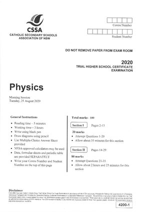 HSC Chemistry Year 12 Questions and Answer Booklet 2022 - Neapthem, for ...