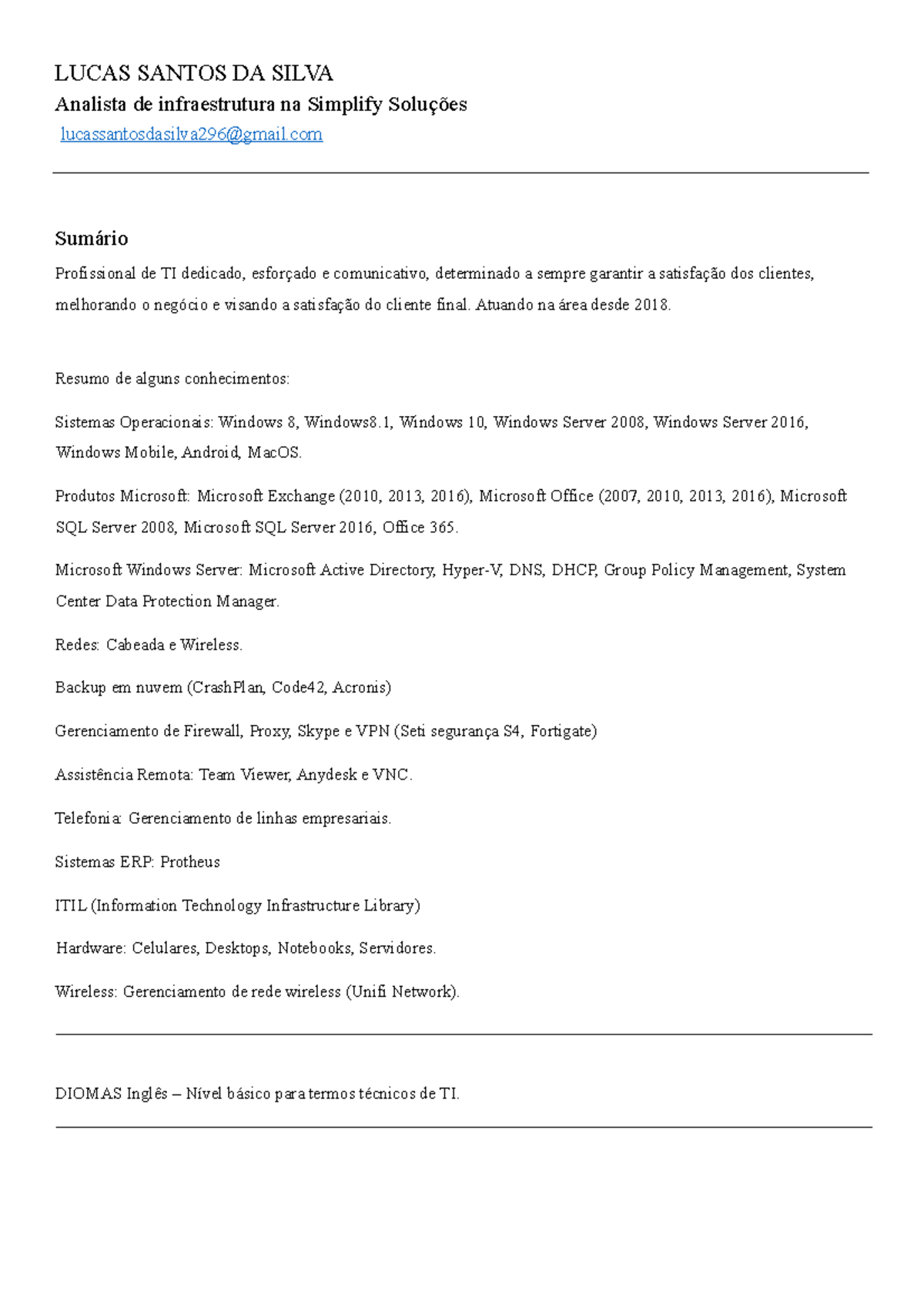 Lucas Silva - cv para desbloquear premium - LUCAS SANTOS DA SILVA ...