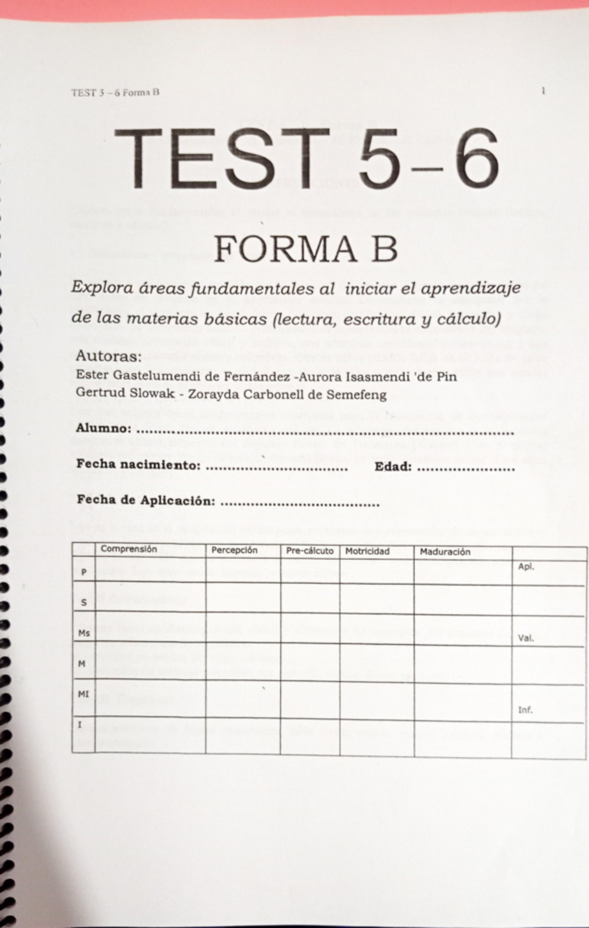 Scan 23 oct 24 11·08·36 - test para medir inteligencia - TEST 5-6 Forma ...