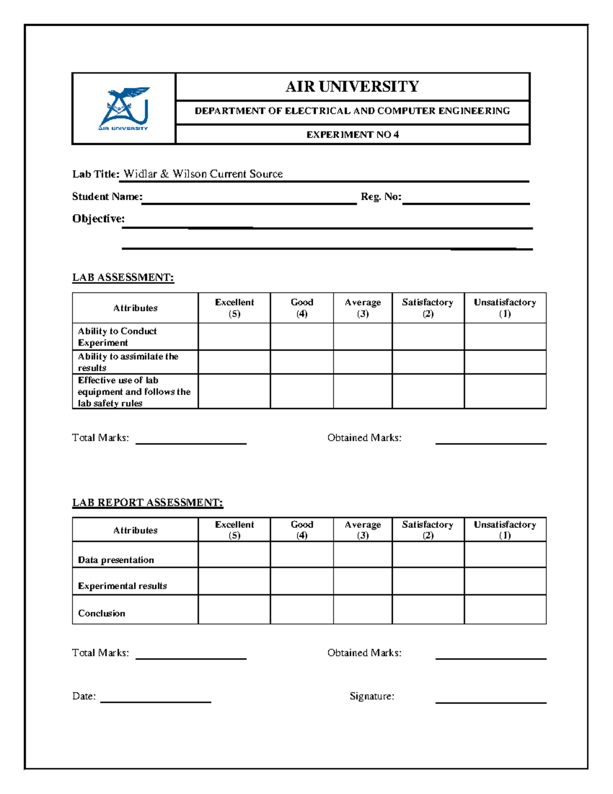 Electrical circuit analysis Lab 6 Widlar & Wilson Current Source - AIR ... Electrical circuit analysis Lab 6 Widlar & Wilson Current Source - AIR ...